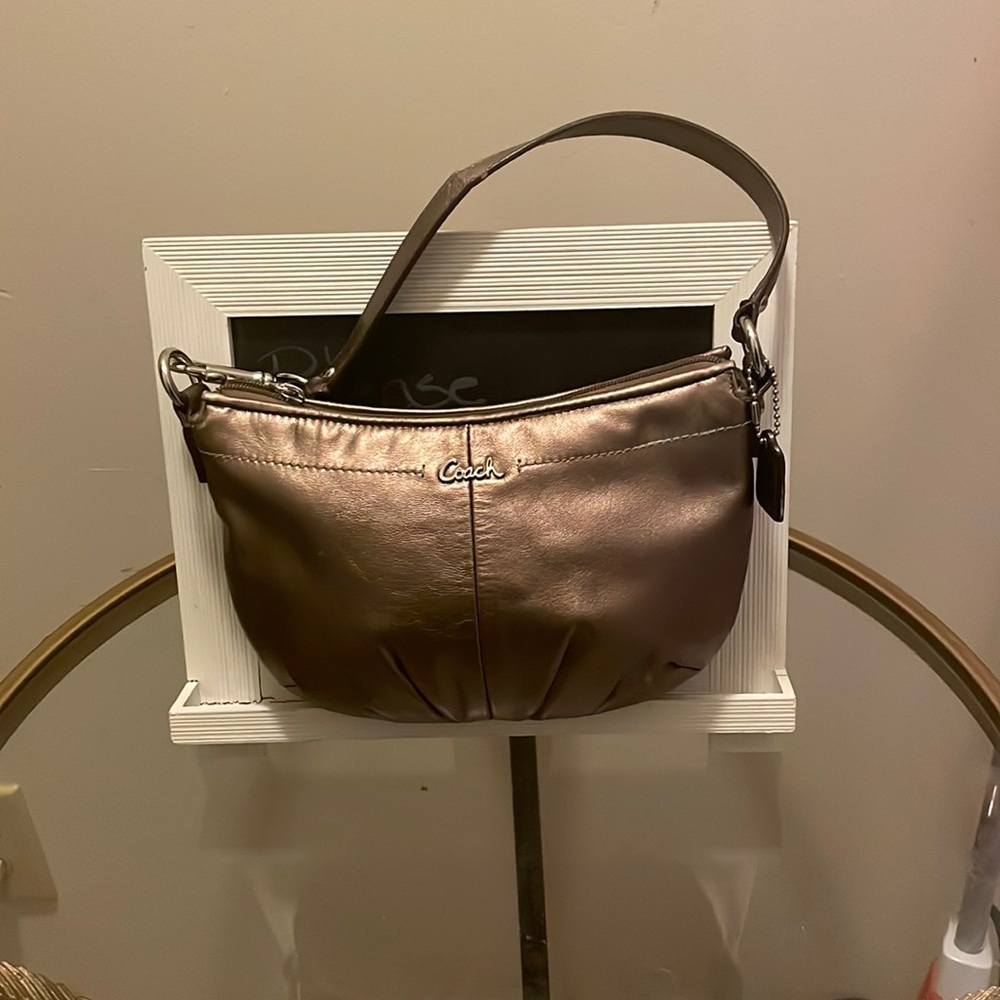 Coach Metallic Gold Mini Purse - Gem